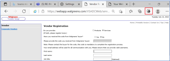 Edge Compatibility for SupplierNet – Walgreens External Stibo Support